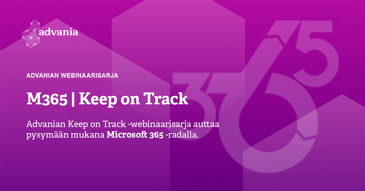 Advania | Keep on Track -webinaarin 11.12. tallenne